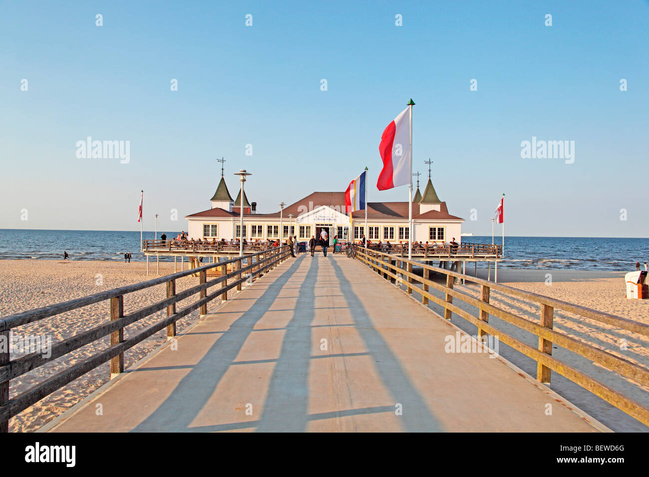 Ahlbeck Pier, Germany,Usedom, front view Stock Photo - Alamy