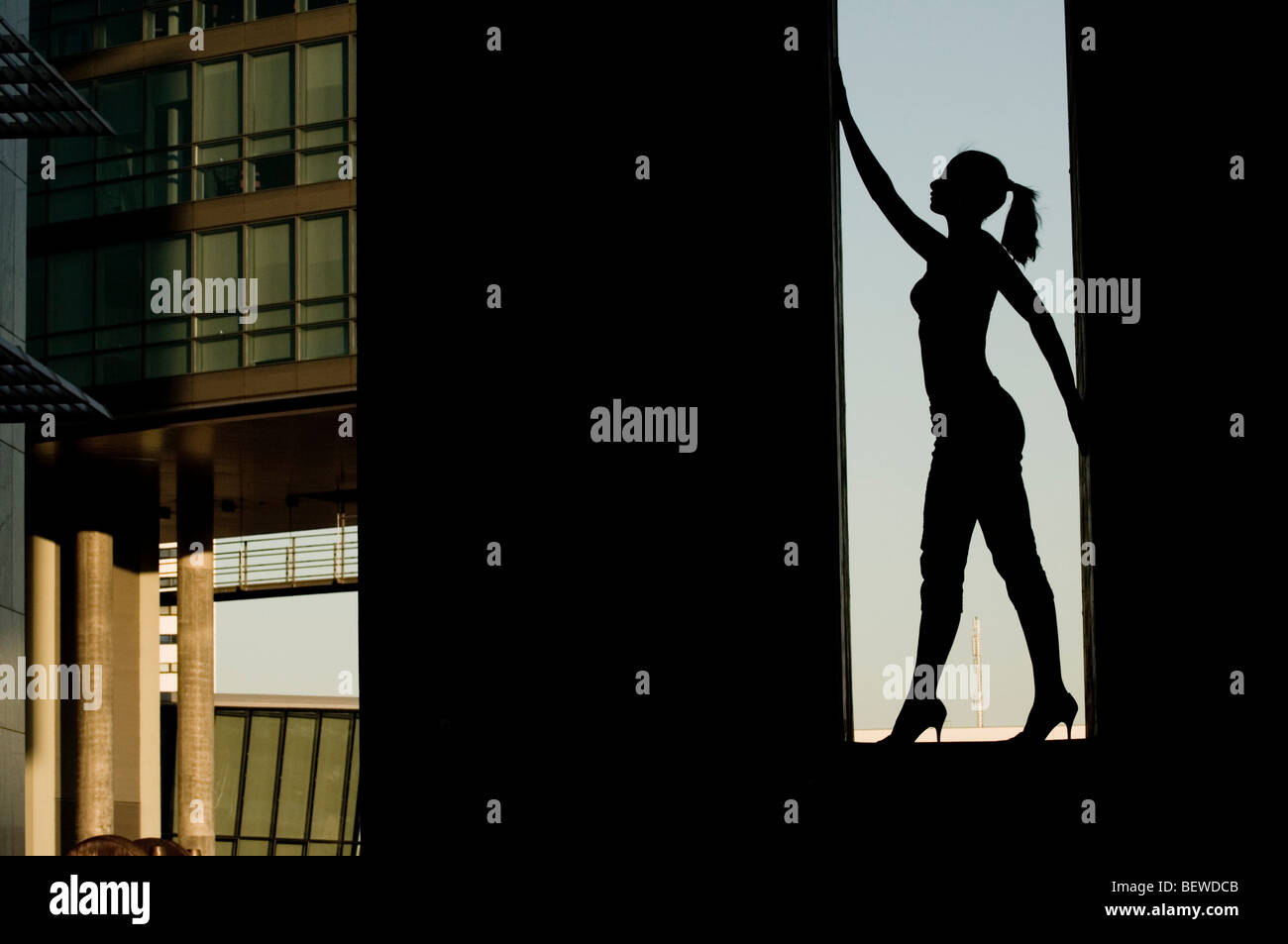 Silhouette Window Frame High Resolution Stock Photography and Images ...