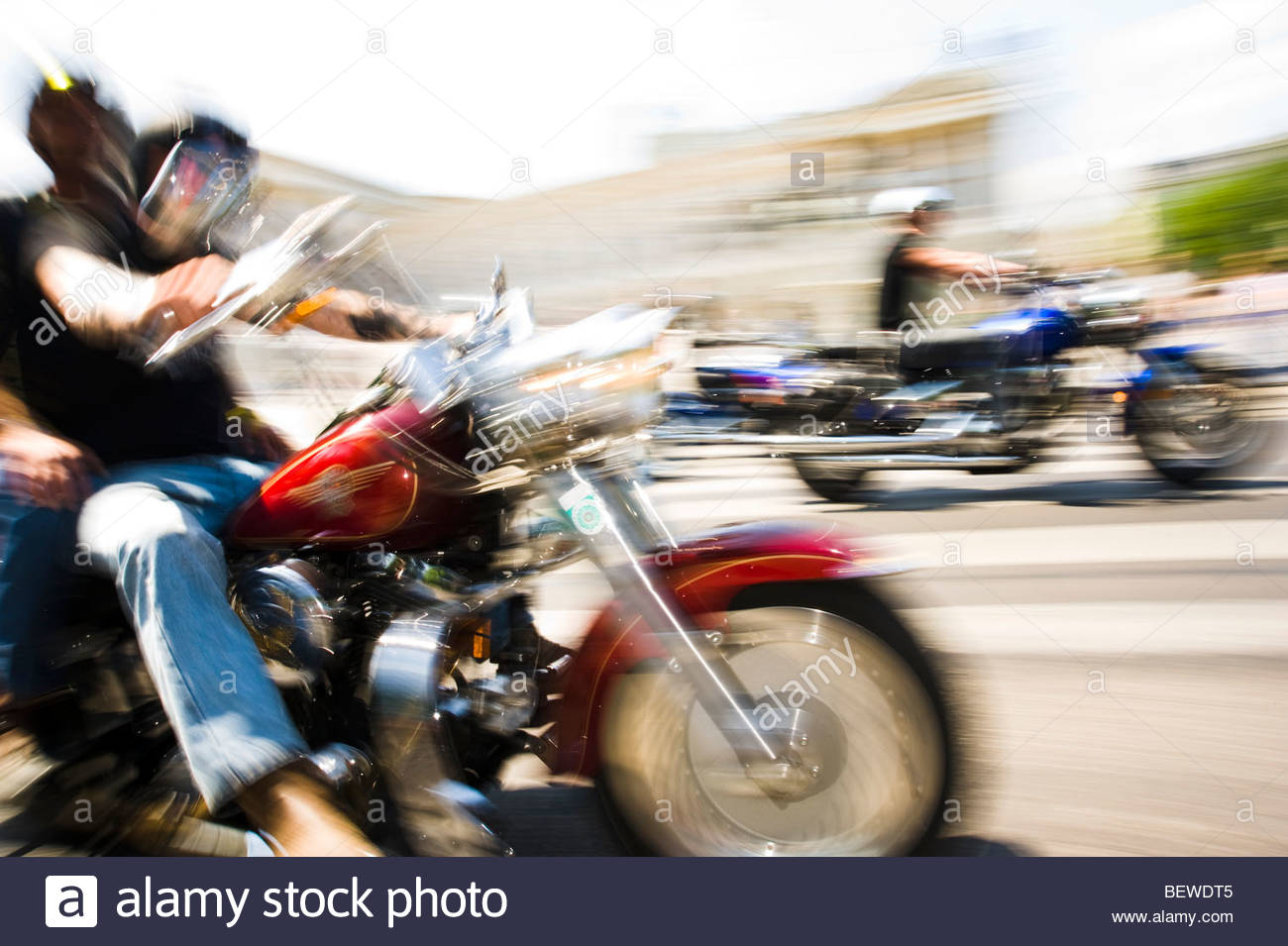 Riding A Harley Davidson High Resolution Stock Photography and Images ...