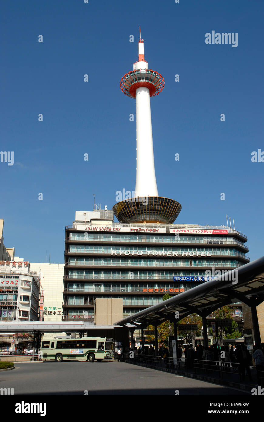 Kyoto Tower In Kyoto Japan Stock Photo - Alamy