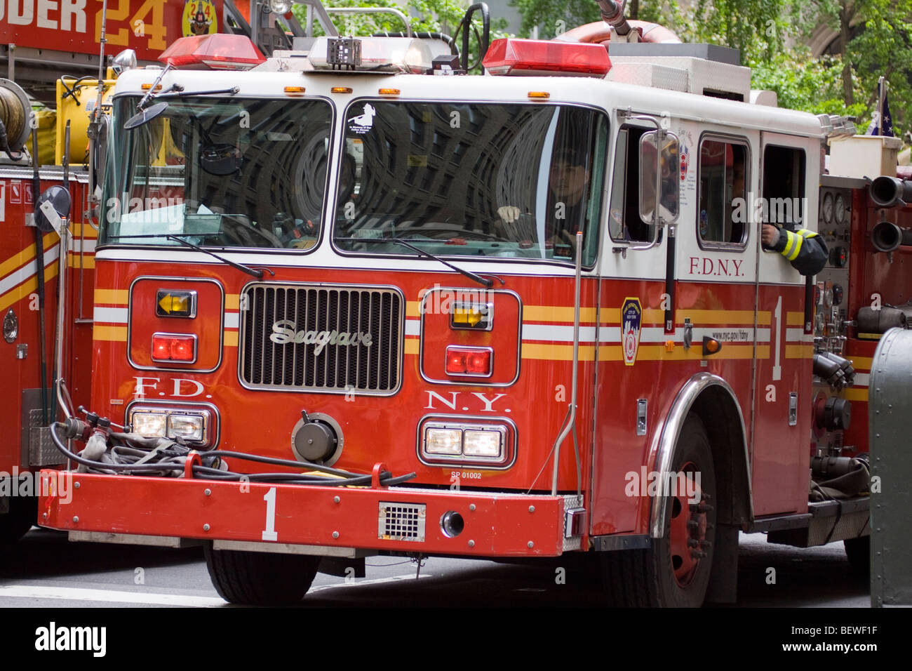 New York City Fire Department engine Stock Photo - Alamy
