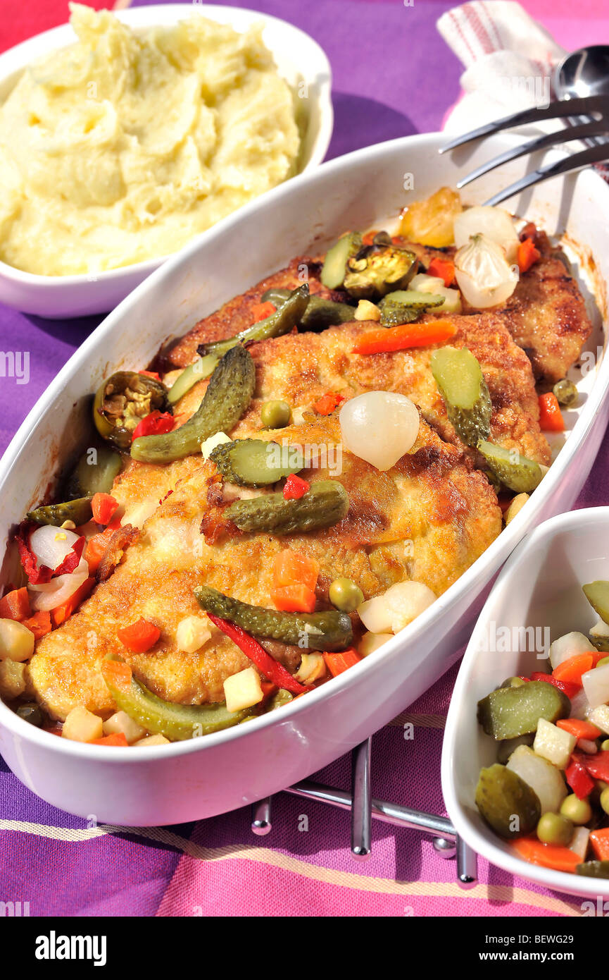 Chops Upside Down Stock Photo - Alamy