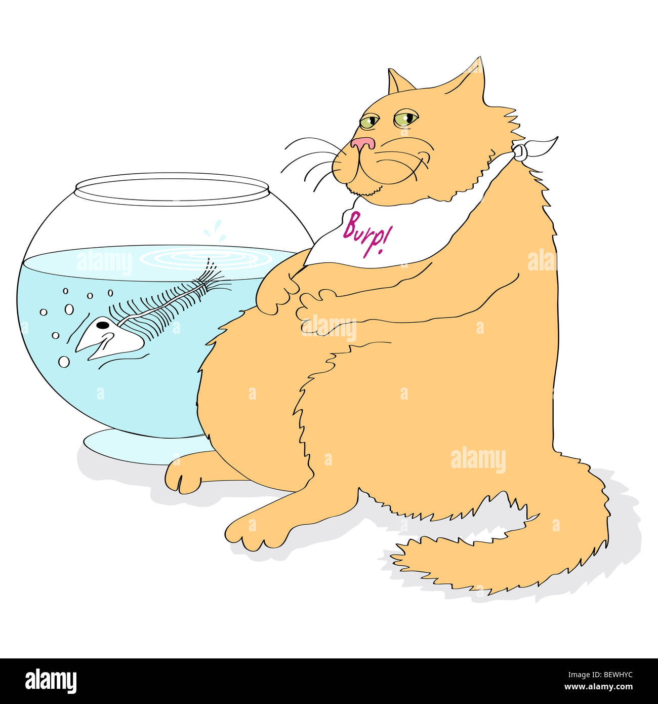 Hungry Cat 2, Linda Braucht (20th Century/American), Computer Graphics ...