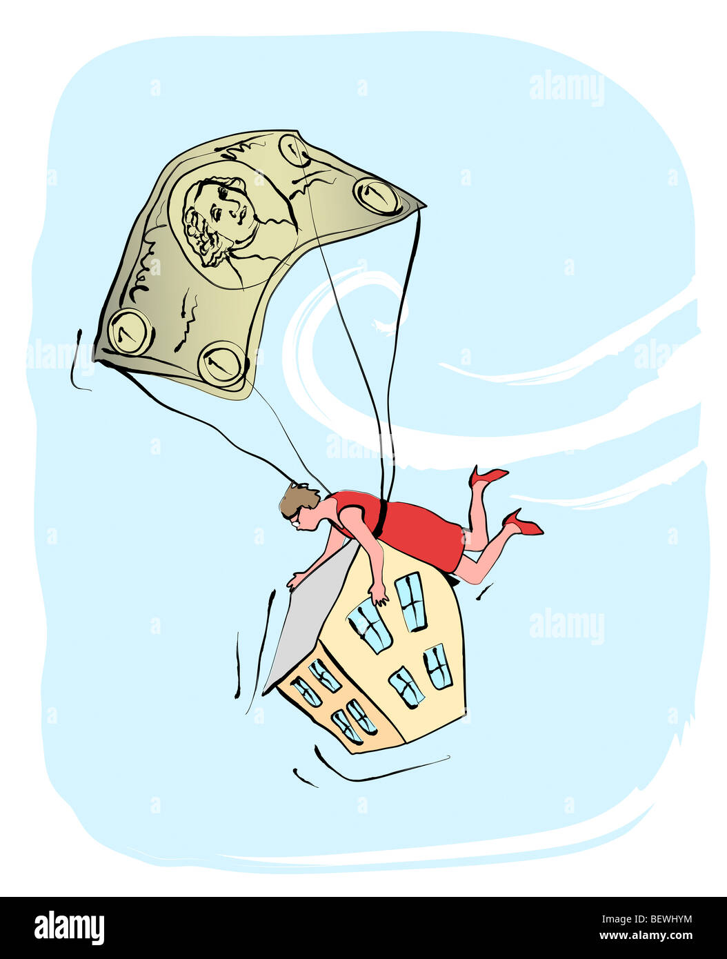 Mid century american house Cut Out Stock Images & Pictures - Alamy