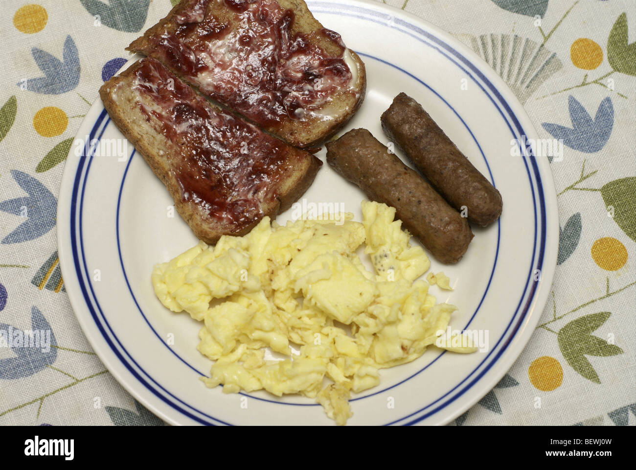 Breakfast on a table Stock Photo - Alamy