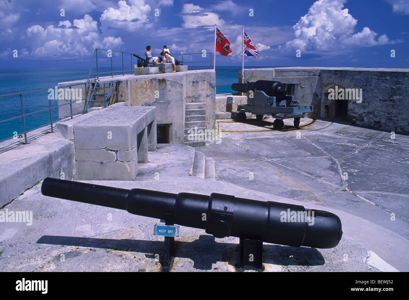 Fort St Catherine in St Georges Parish on the East End of the island of ...