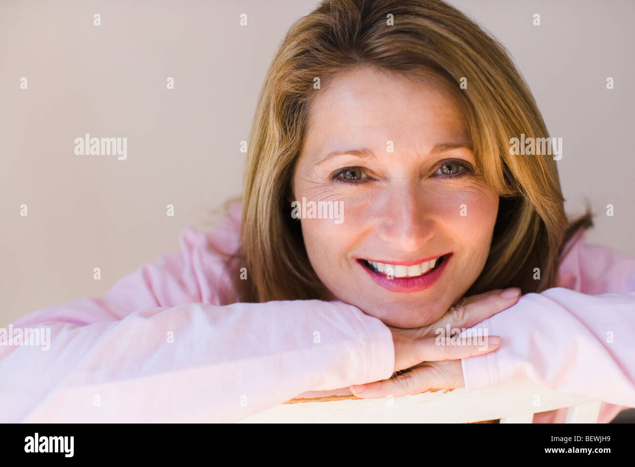 Portrait of a happy woman smiling Stock Photo - Alamy