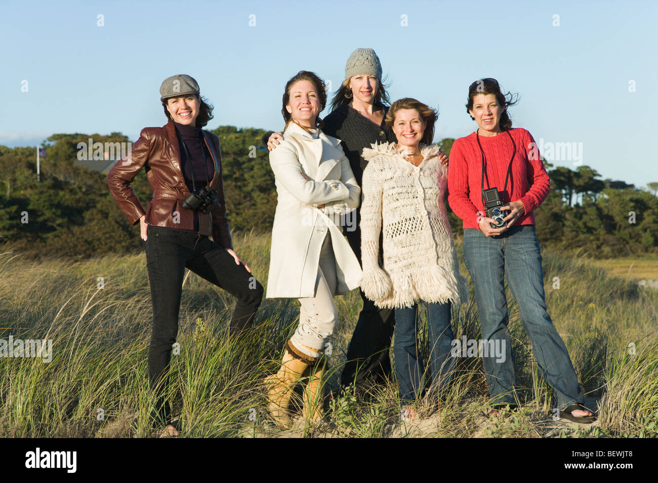 Leather women full length hi-res stock photography and images - Alamy