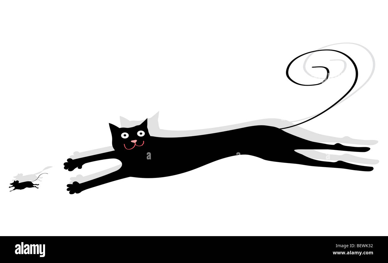 Cat & Mouse, Linda Braucht (20th Century/American), Computer Graphics ...