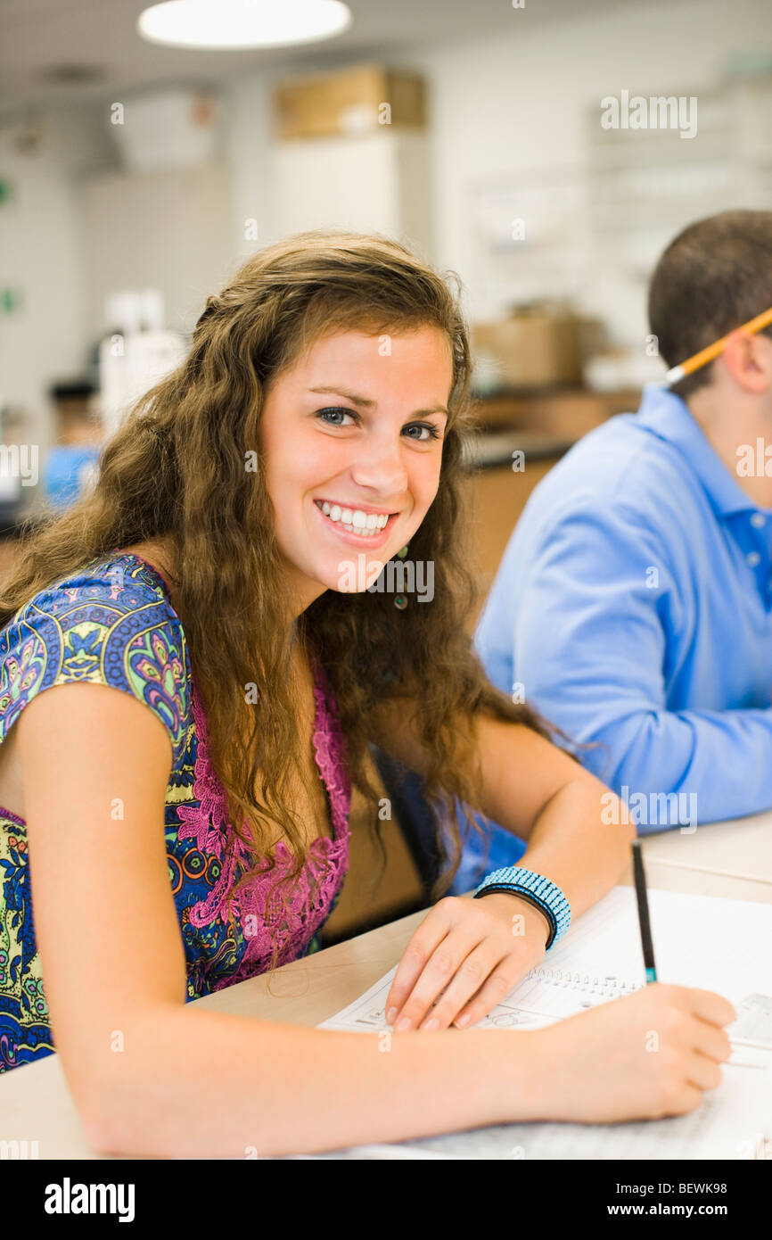 Students in a classroom Stock Photo - Alamy