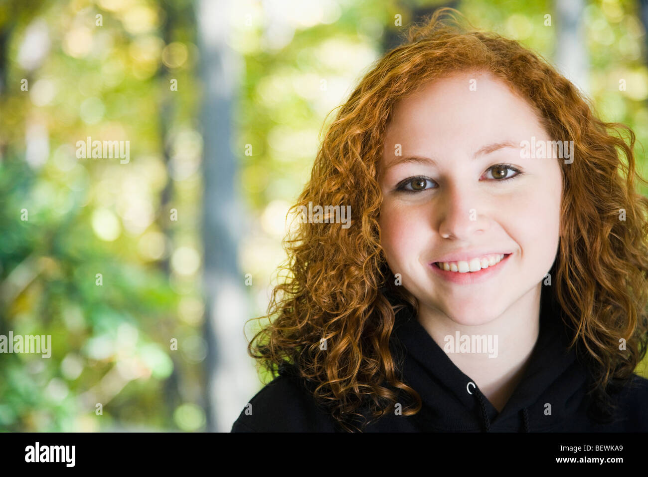 Portrait of a student smiling Stock Photo - Alamy