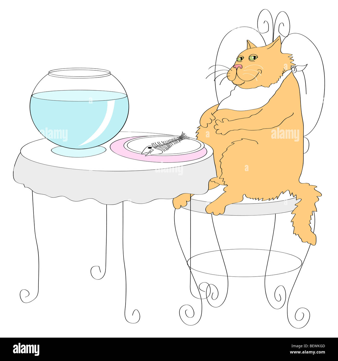 Hungry Cat 3, Linda Braucht (20th Century/American), Computer Graphics ...