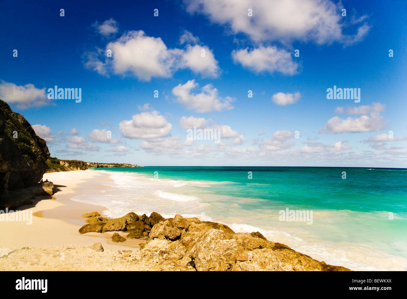 Panoramic view of the beach Stock Photo - Alamy