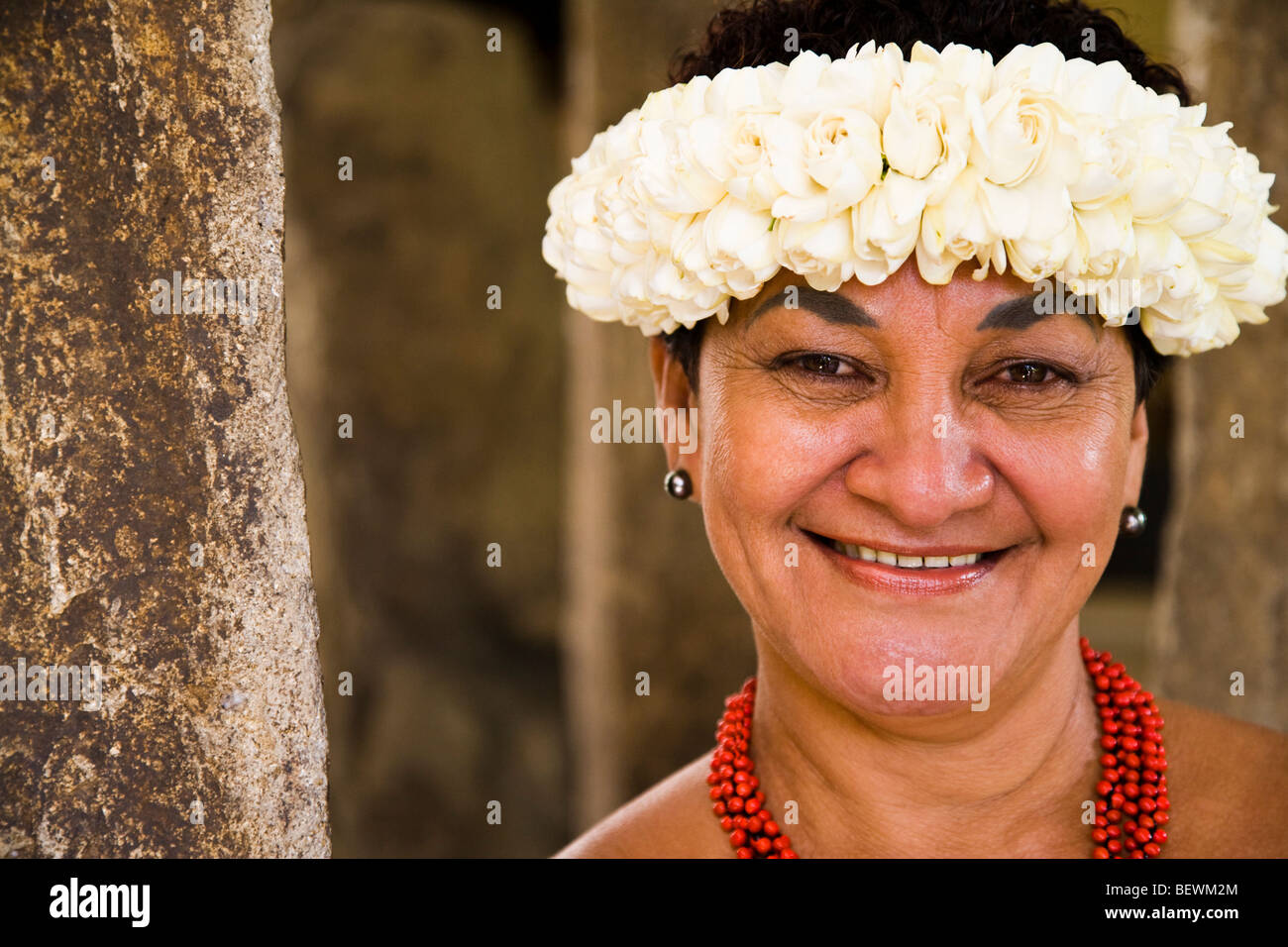 Portrait polynesian woman tahiti french hi-res stock photography and ...