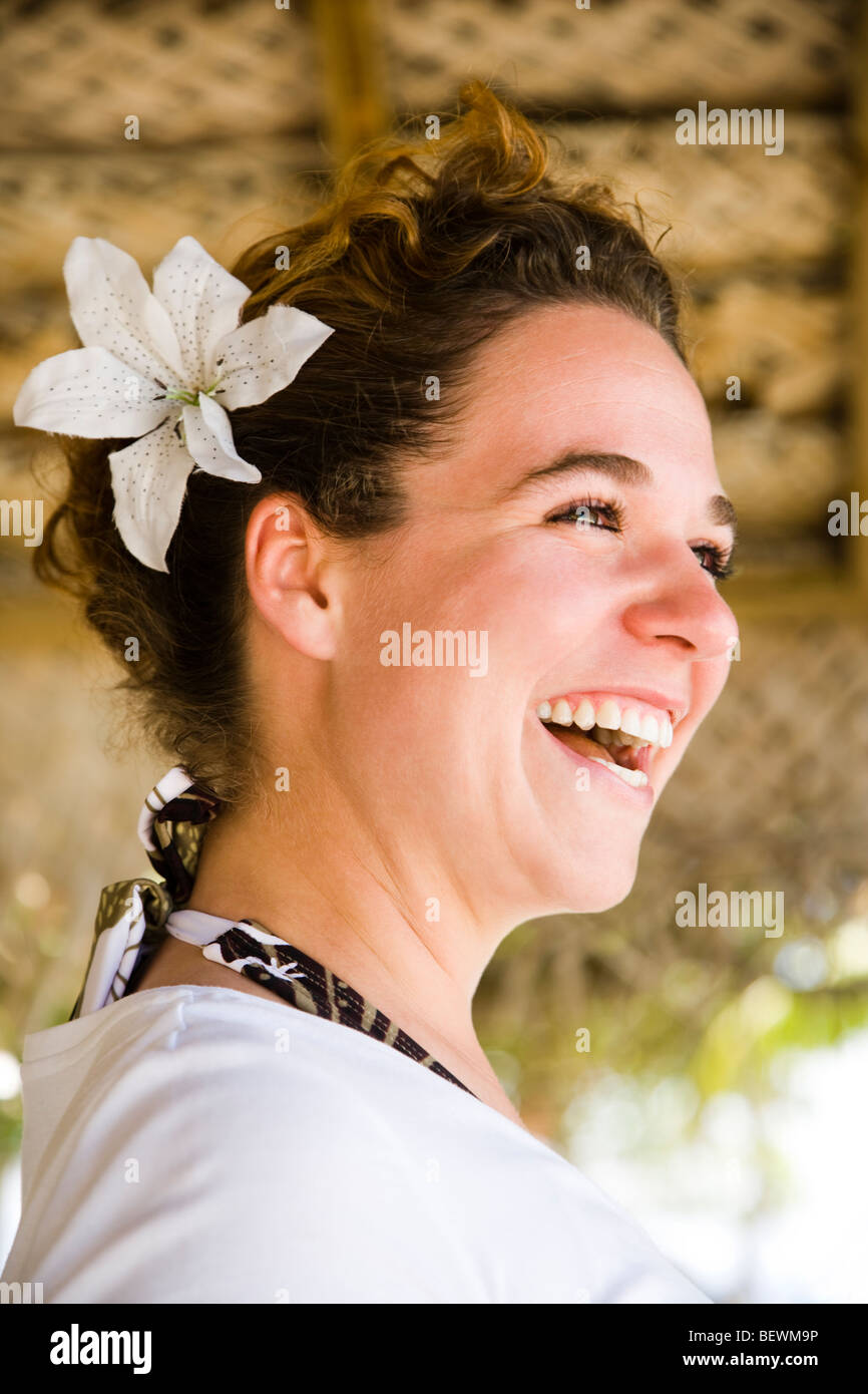 Side view beautiful french hi-res stock photography and images - Alamy