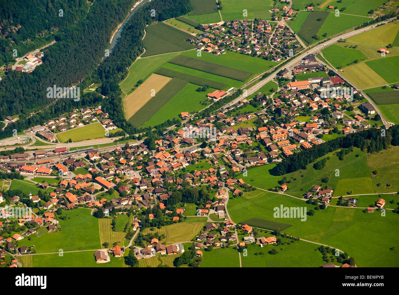 View from Mount Niesen (2336-meter-high) Swiss Alps Stock Photo - Alamy