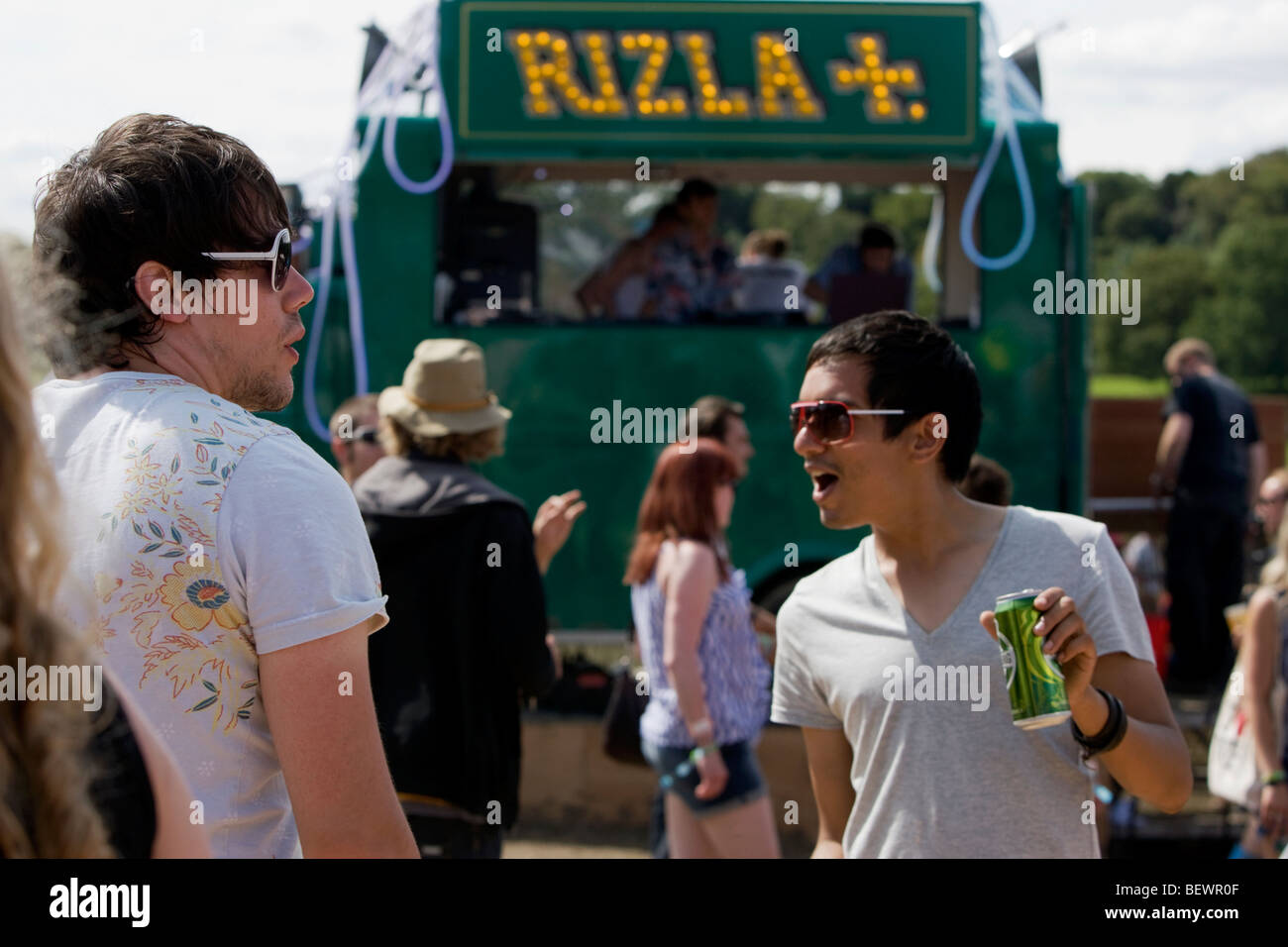 General Views and people partying at the Big Chill Festival, 6-9 August ...