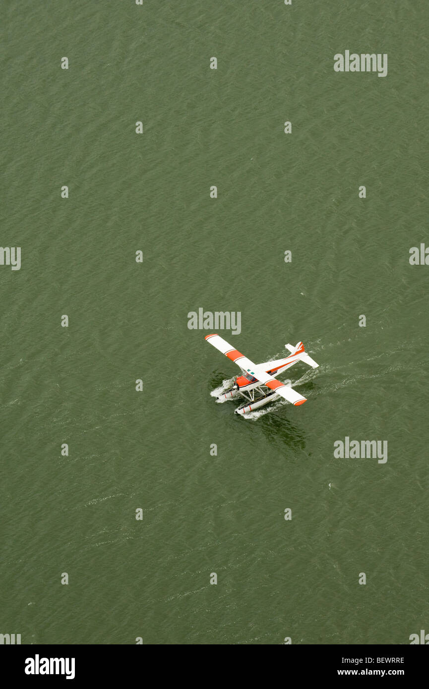 aerial view of float plane Stock Photo - Alamy