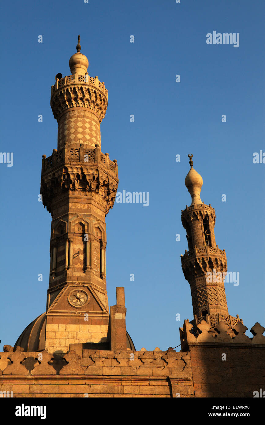 Al-Azhar Mosque Minarets, Cairo, Egypt Stock Photo - Alamy