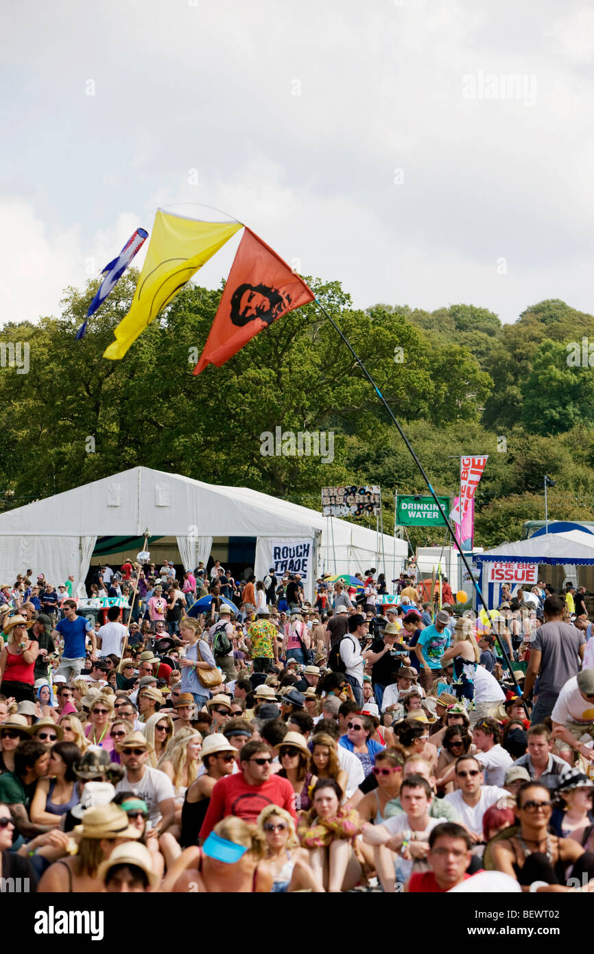 General Views and people partying at the Big Chill Festival, 6-9 August ...