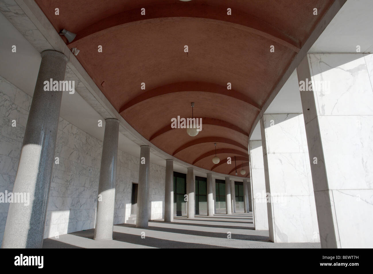 Exedra porch of the Palazzo dell'INA (Istituto Nazionale delle ...