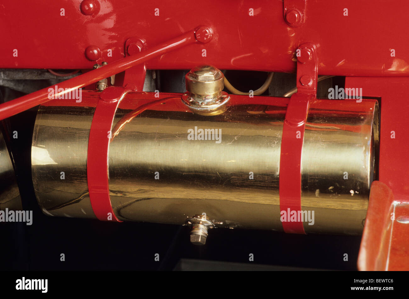 Fuel Tank, Oldtimer, Detail, Brass, Metal, Germany Stock Photo - Alamy