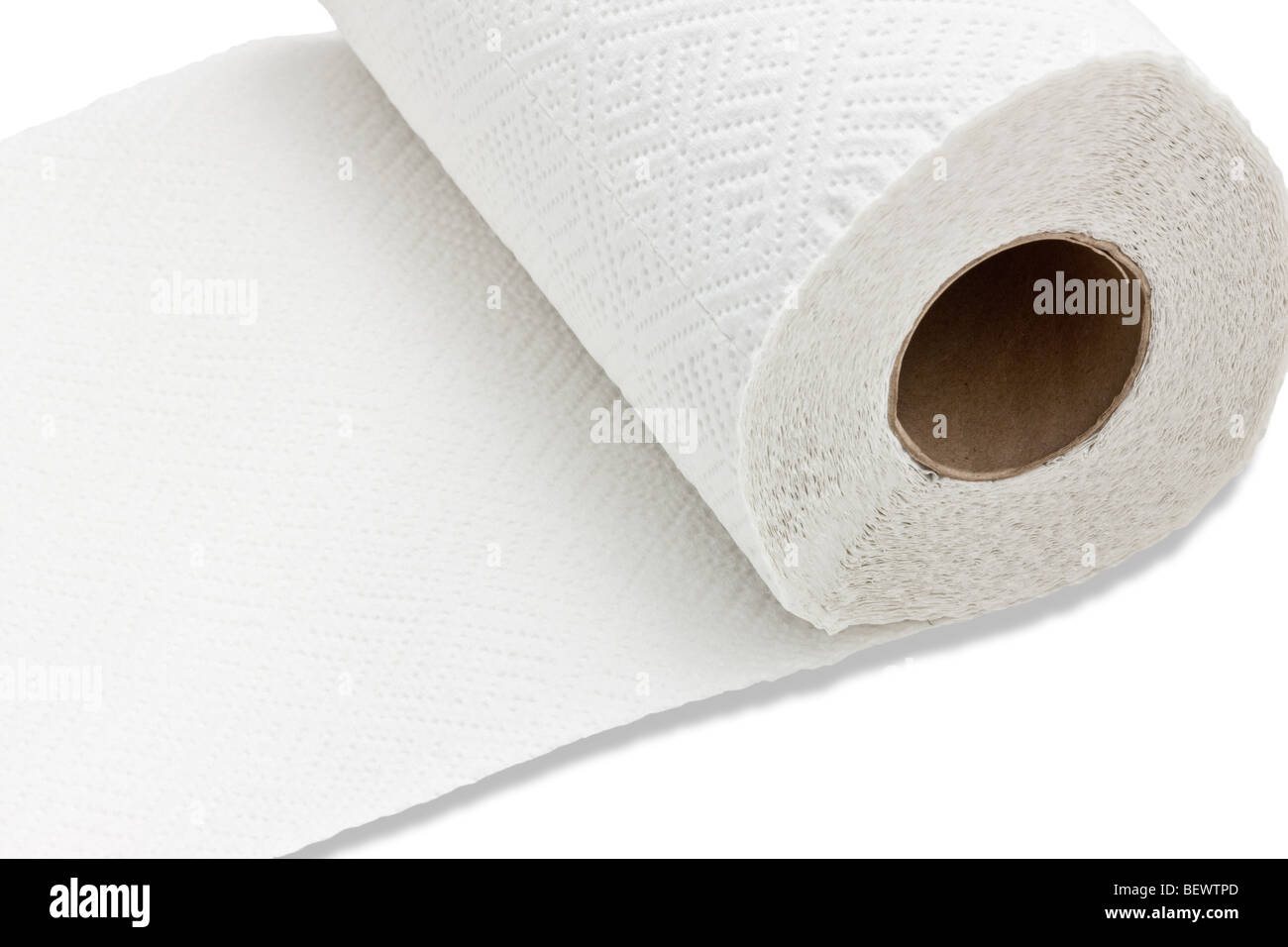 Paper towel on white background Stock Photo - Alamy