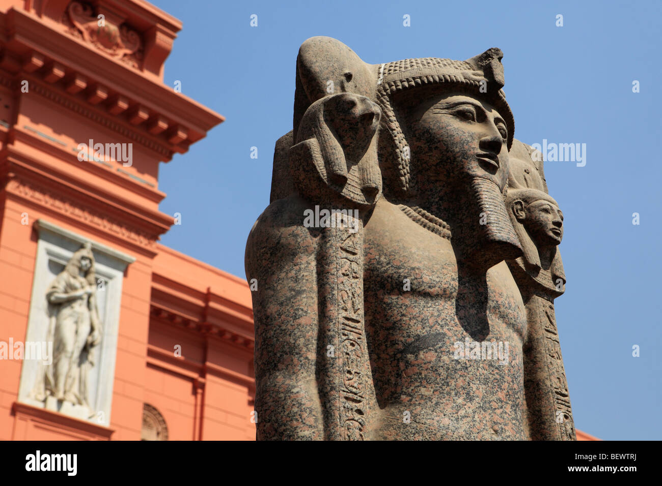 Ancient Egyptian statue outside the Egyptian Museum in Cairo, Egypt ... Ancient Egyptian statue outside the Egyptian Museum in Cairo, Egypt ...