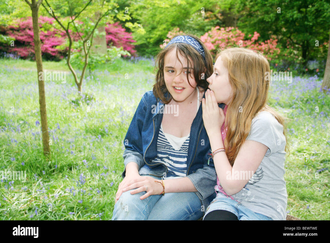 friends telling each other secrets Stock Photo - Alamy