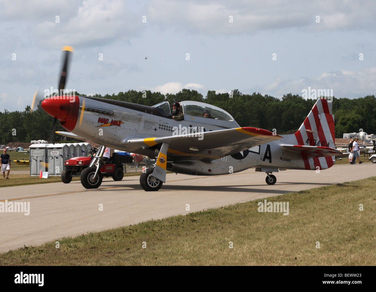 Mad Max, a dual control P-51 Mustang at EAA Airventure 2009 Stock Photo ...