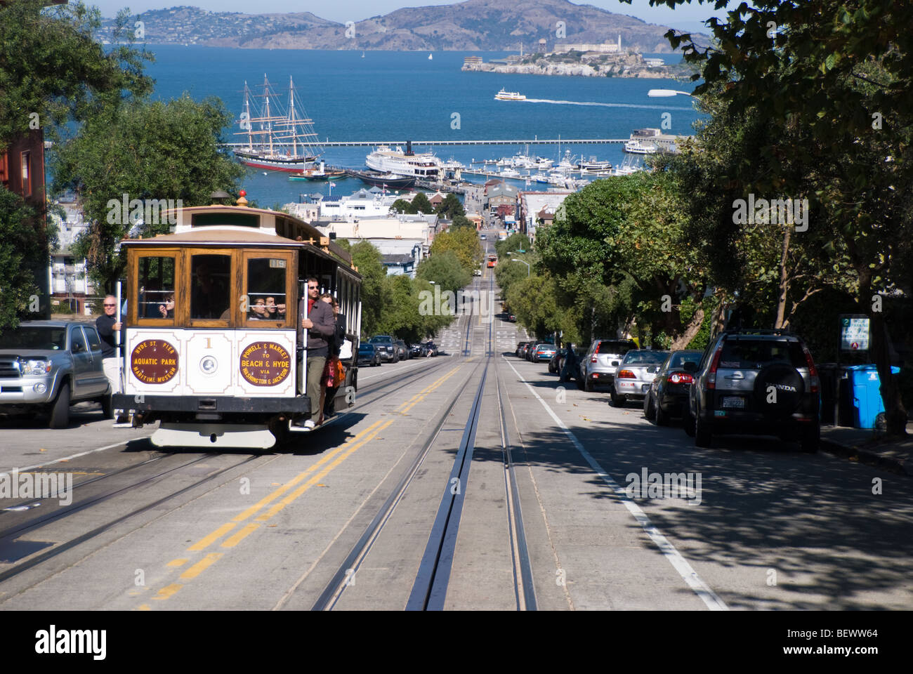 A San Francisco cable car Stock Photo - Alamy