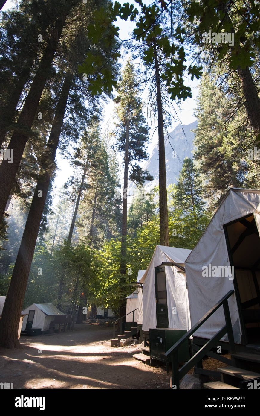 Curry Village in Yosemite National Park, California Stock Photo - Alamy