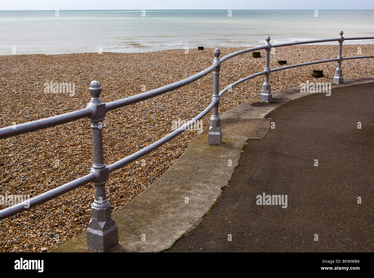 Promenade Railing Bexley on Sea East Sussex England Stock Photo - Alamy