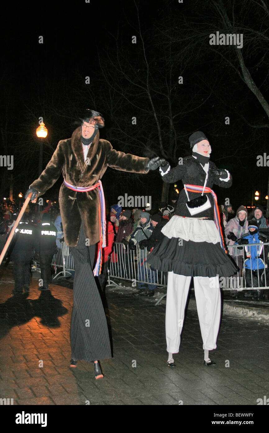 Quebec Winter Carnival Night Parade