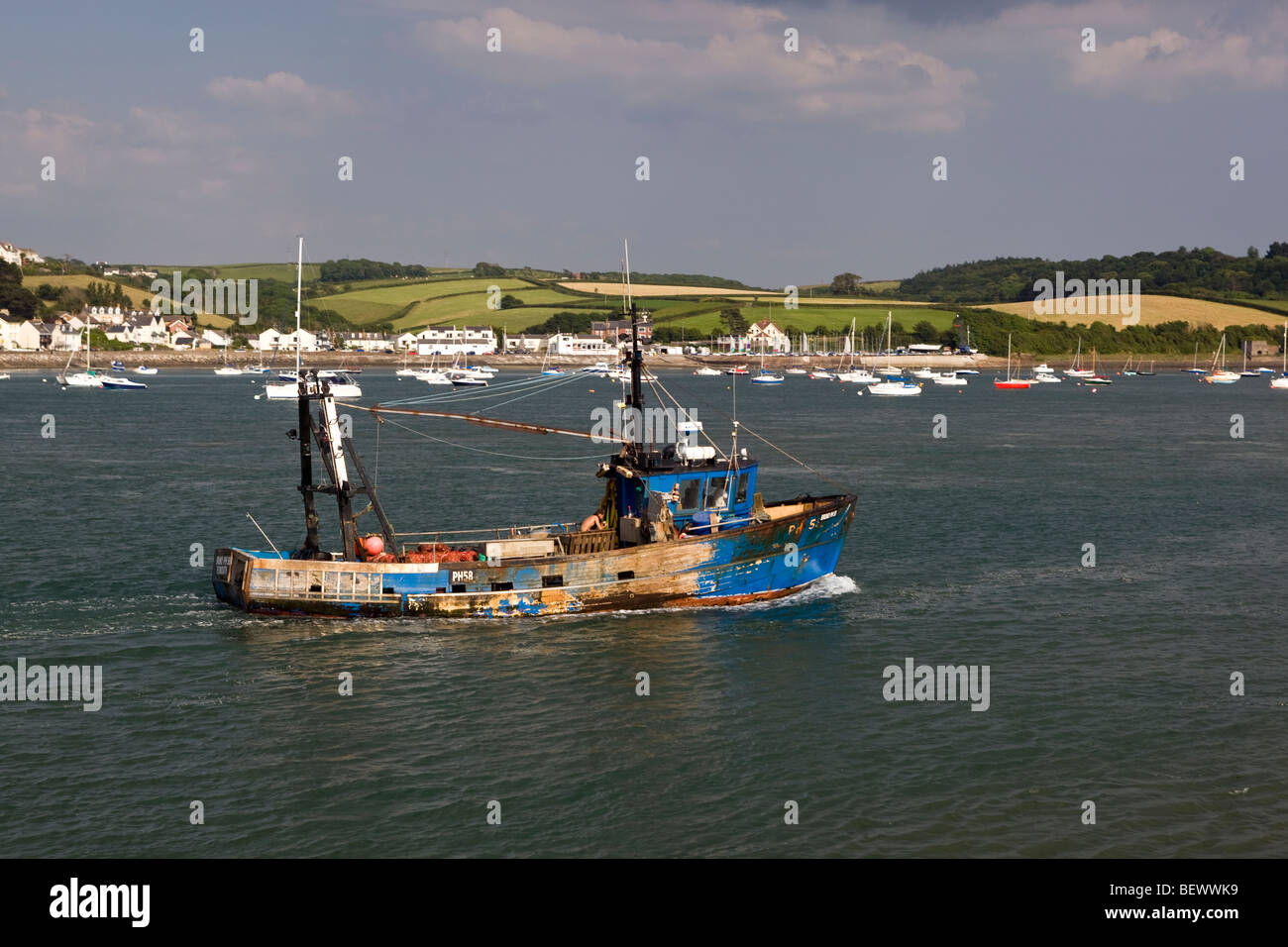 Traler Fishing Boat Appledore North Devon England UK Stock Photo - Alamy