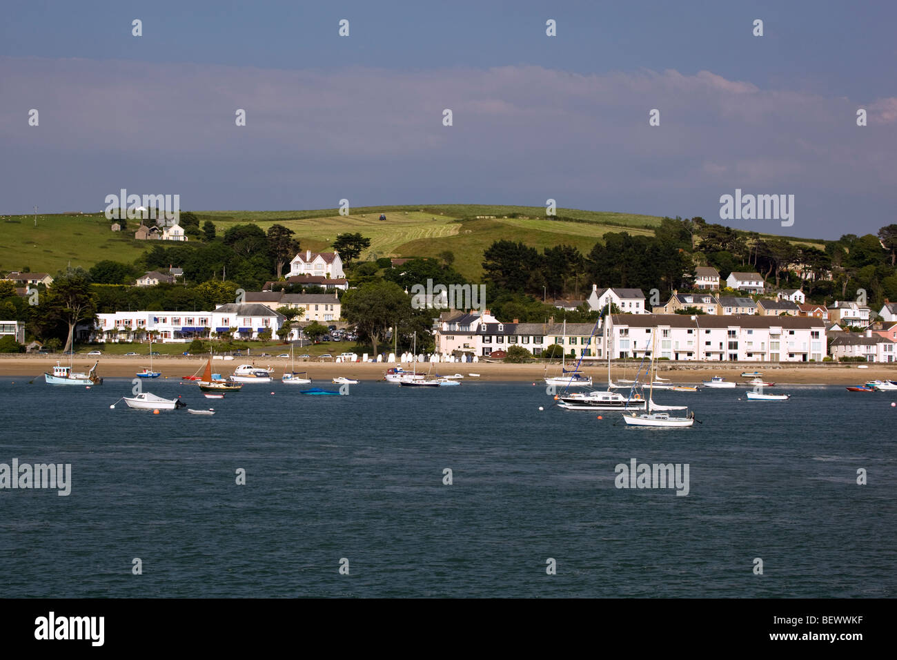 Instow seen from Appledore across River Torridge North Devon England UK ...