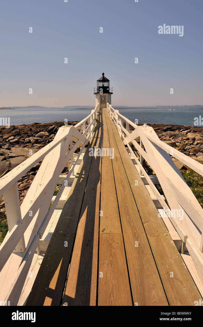 Marshall Point Lighthouse, Port Clyde, Maine, USA Stock Photo - Alamy