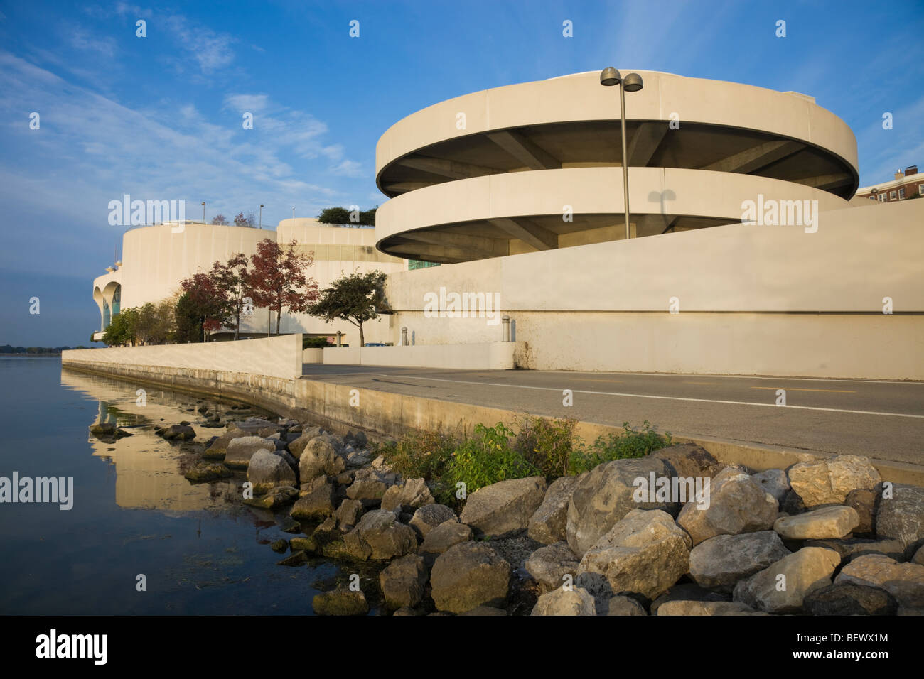 Bike path along the Monona Lake Stock Photo - Alamy