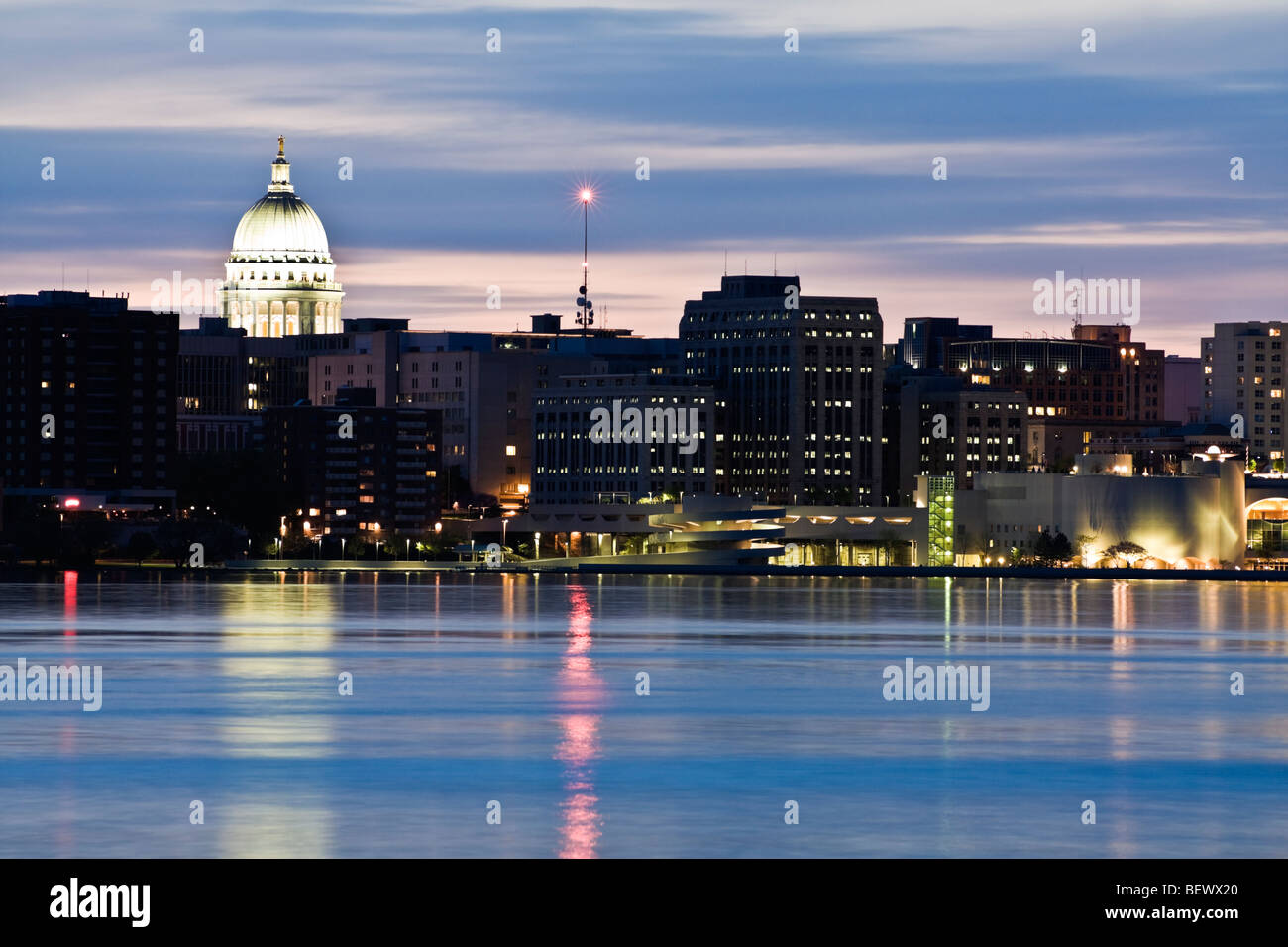 Downtown of Madison Stock Photo - Alamy