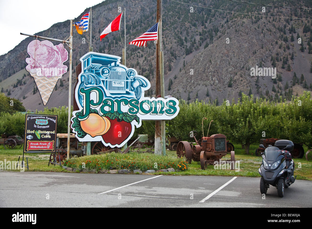 Parson's produce market, 4th generation farming since 1908, Keremos, BC ...