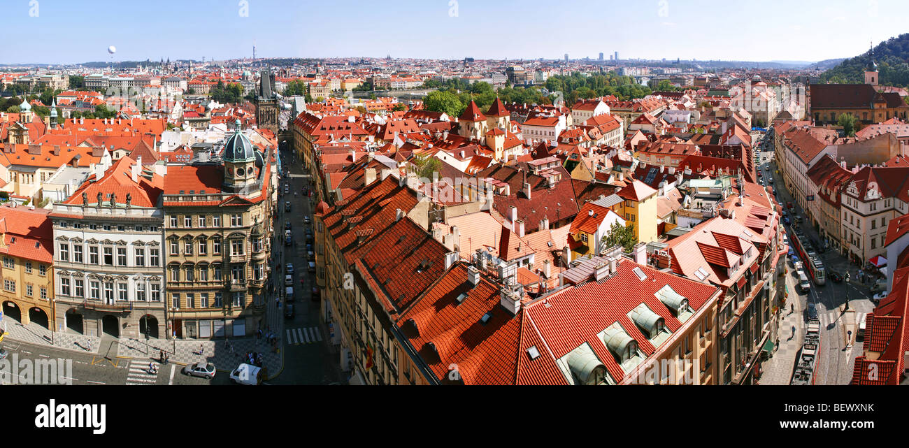 Roof prague skyline hi-res stock photography and images - Alamy