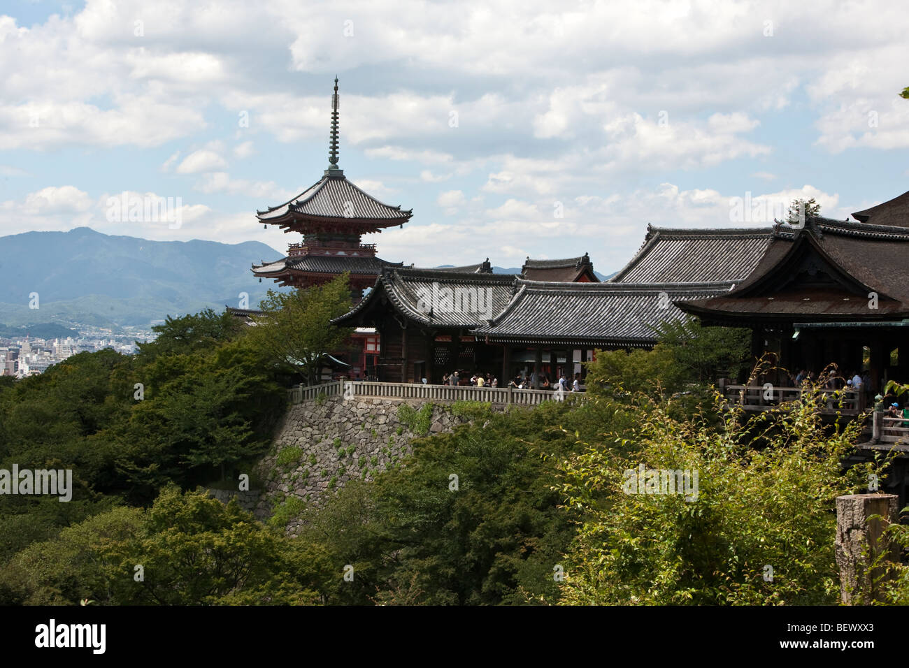 Panoramic view of Kyoto from Kiyomizu-dera temple. Japan Stock Photo ...