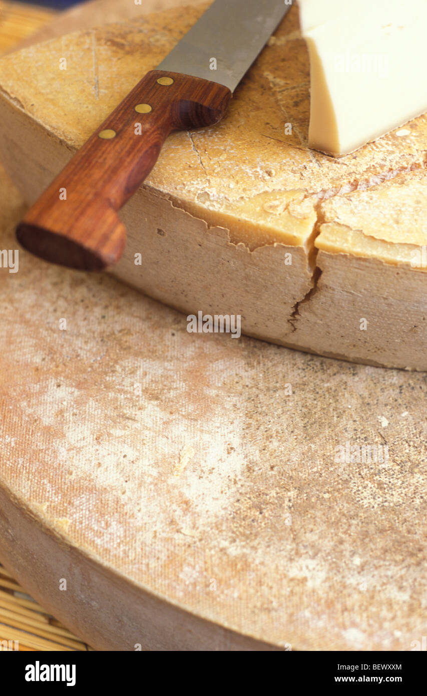 Cheese Wheel, Hard Cheese, Market, Strasbourg, Alsace, France Stock ...