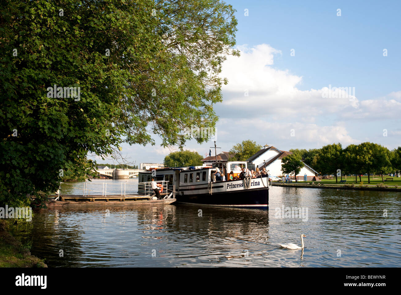The Princess Marina cruise boat on the River Thames at Caversham ...