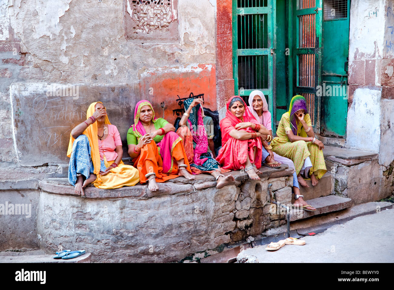 People's life around jodhpur, the blue city, Rajasthan, India Stock ...
