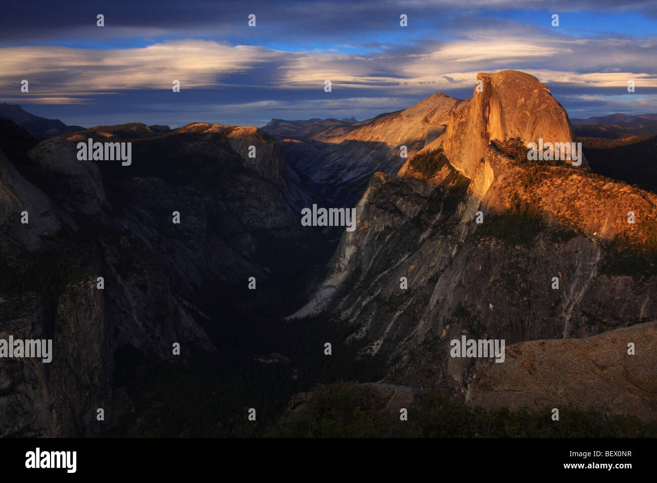 Half dome sunset hi-res stock photography and images - Alamy