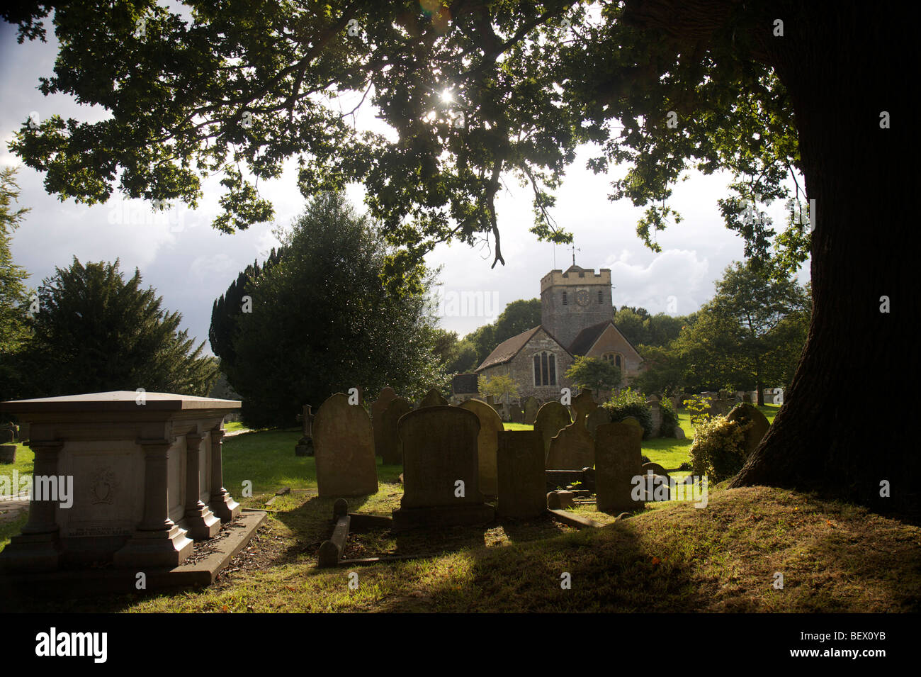 Church of St Nicholas Charlwood Stock Photo - Alamy