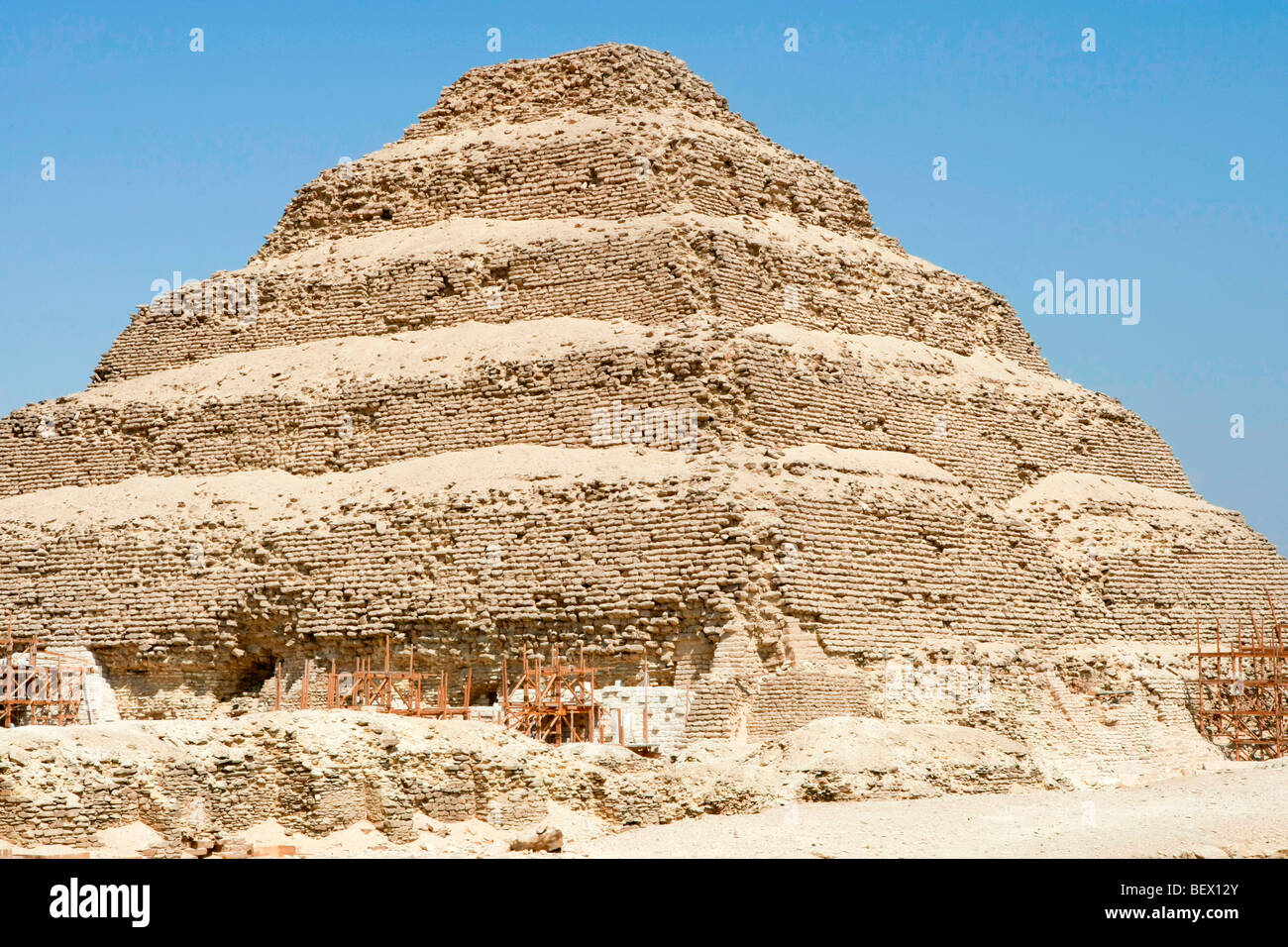 The Step Pyramid at Saqqara, near Cairo, Egypt Stock Photo - Alamy