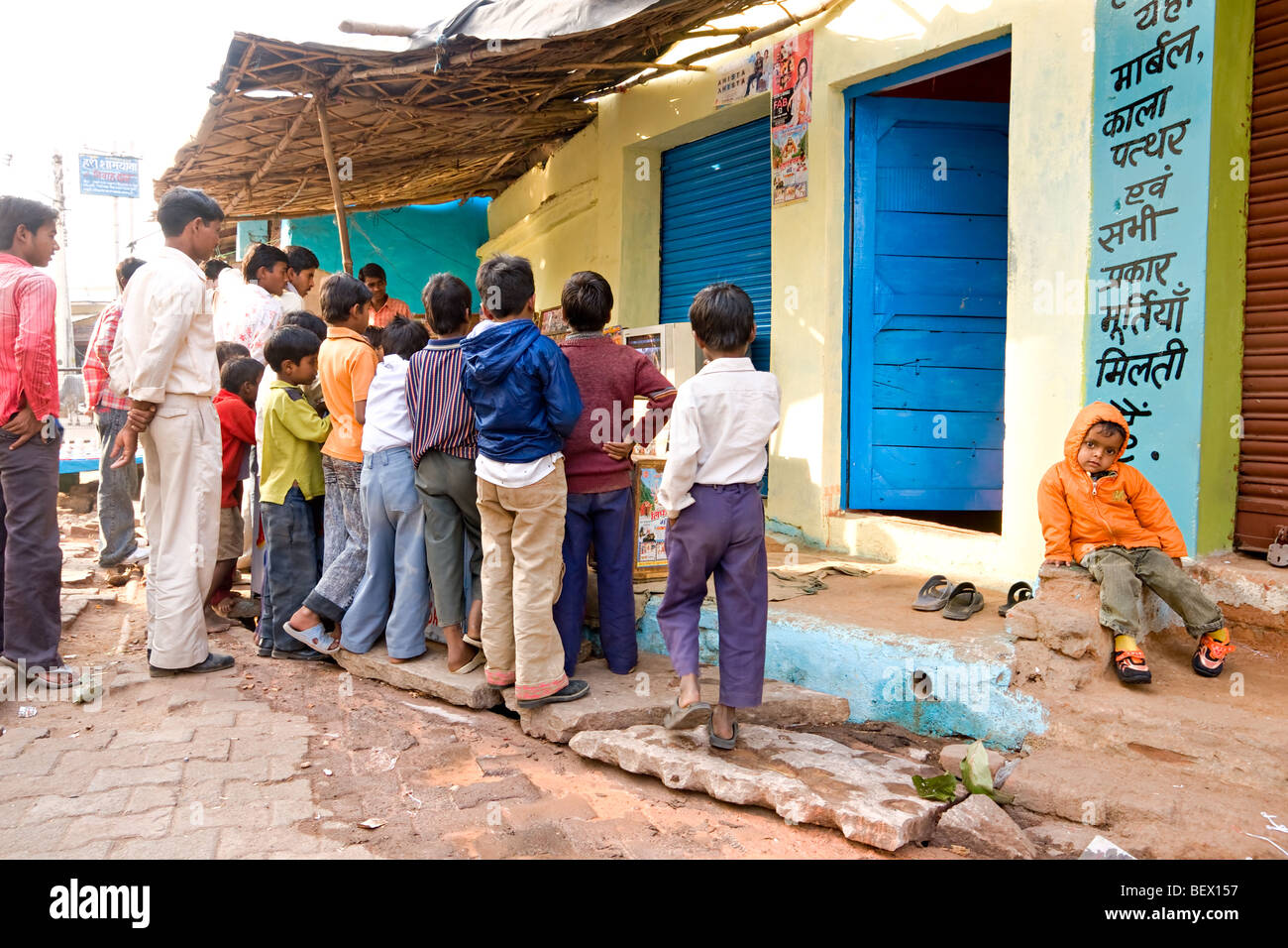 People living around the Orchha village, Madhya pradesh, India Stock ...