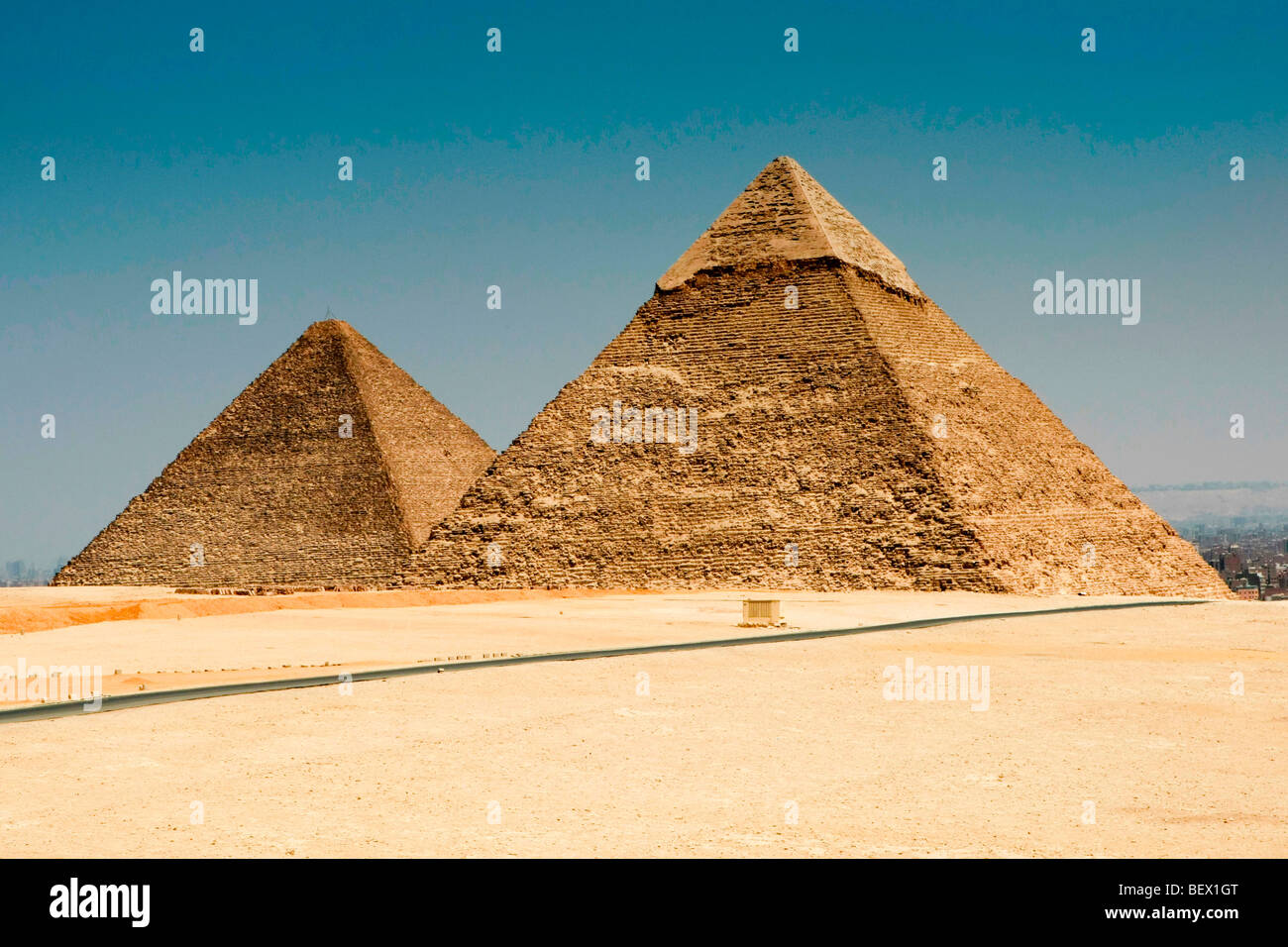 The Pyramids at Giza, near Cairo, Egypt Stock Photo - Alamy